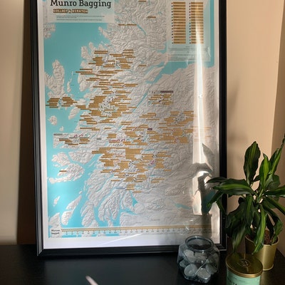 Scratch off Munro Bagging Print Gift, Gift for Him, Gift for Her, Home ...