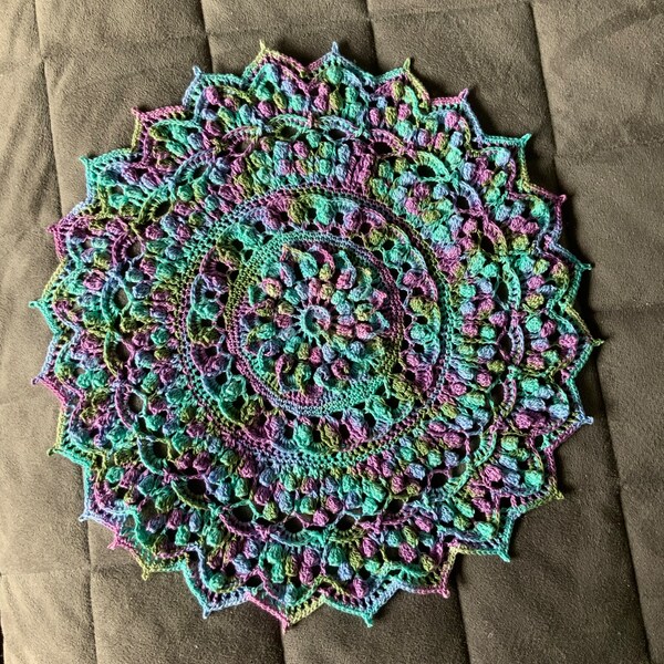 Pattern With Photo Tutorial for Crochet Doily Rozita. PDF Crochet Doily ...