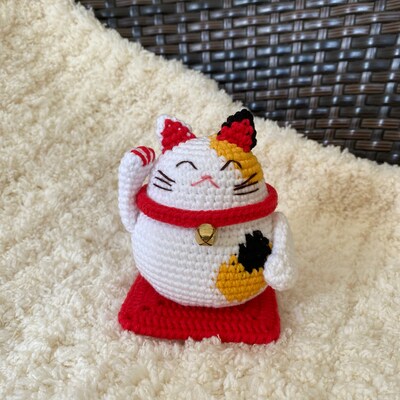 PDF Pattern Mini Lucky Cat Pattern - Etsy