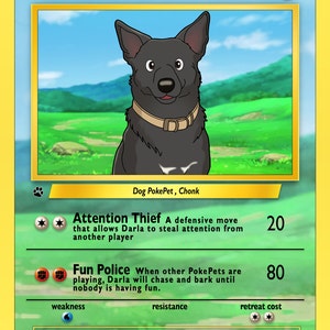 Custom Pokemonstyle Portraits Poke Cards Digital Image Pokepet Monster ...