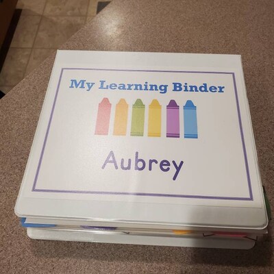 Pre-k Kindergarten Readiness Learning Binder Homeschool Activities for ...