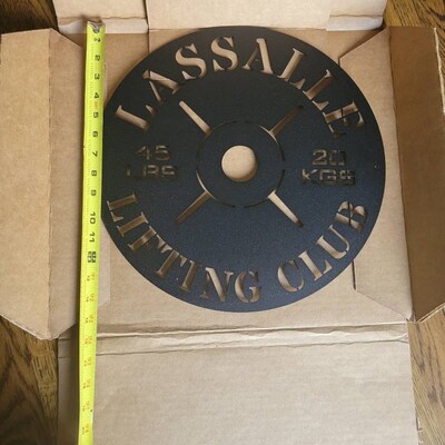 Gym Weight Plate Monogram, Personalized Home Gym Sign, Custom Metal ...