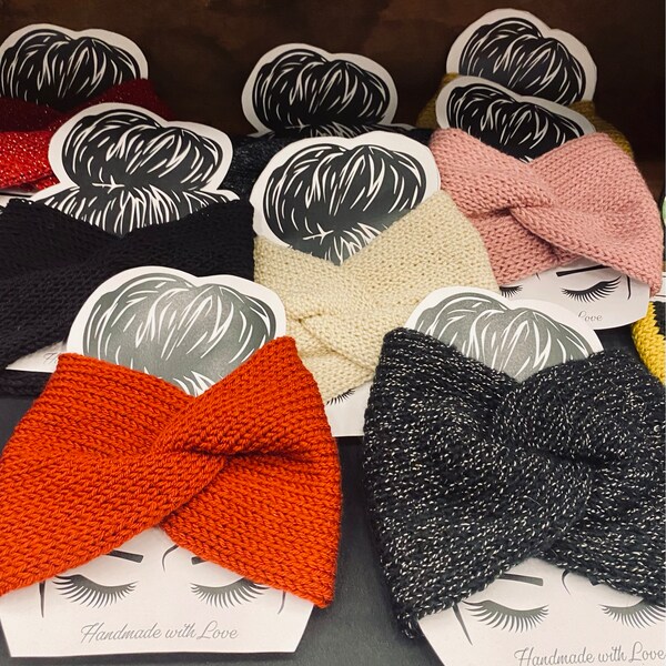 Printable Messy Bun Packaging Label Tag Headband Earwarmers Instant PDF ...