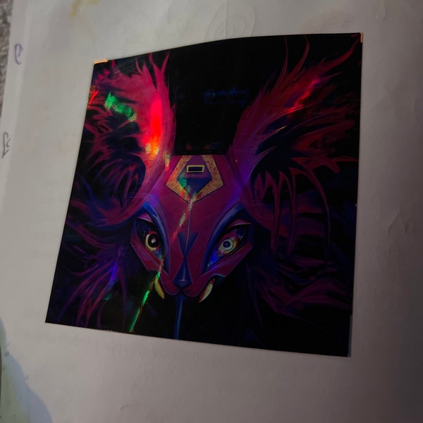 Skinless Furby Holographic Sticker - Etsy