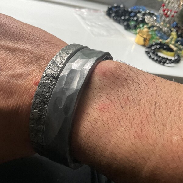 Fat Titanium Cuff for Men Bracelet for Men Unisex Bracelet Unique Gift ...