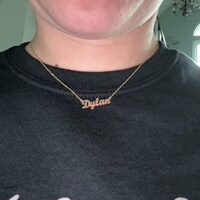 Custom Dainty Name Necklace, Minimalist Necklace, Perosonalized Name ...