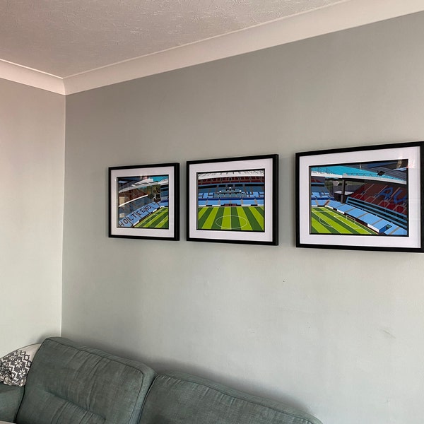 Chelsea Stamford Bridge Stadium Art, Football Wall Decor (digital ...