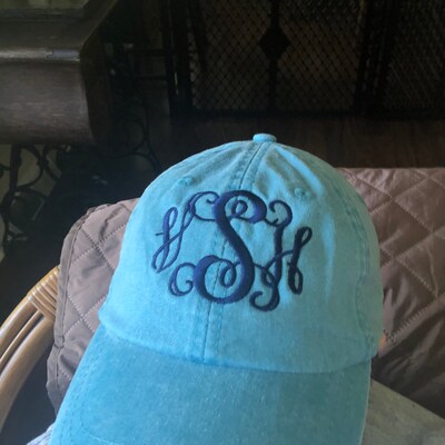 MONOGRAM Baseball Cap for Kids, Monogrammed Baseball Cap, Personalized ...