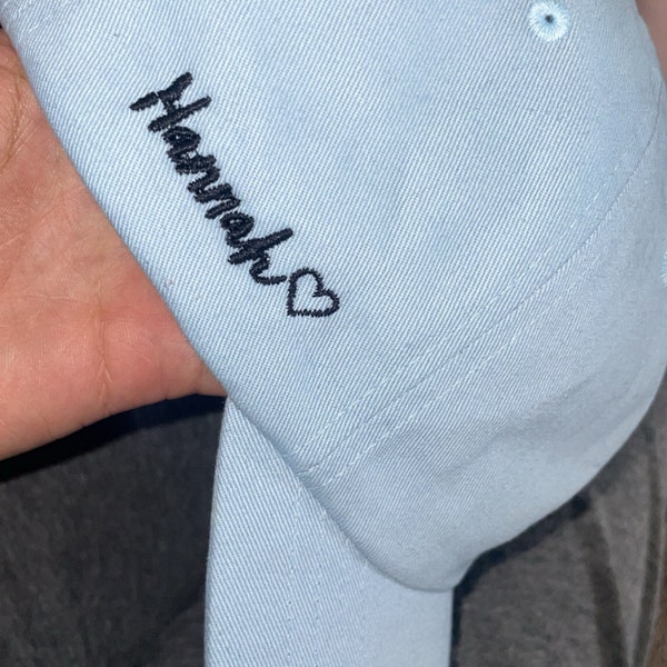 Side Stitch Hat, Side of Hat Embroidery, Customize Back of Hat, Add ...