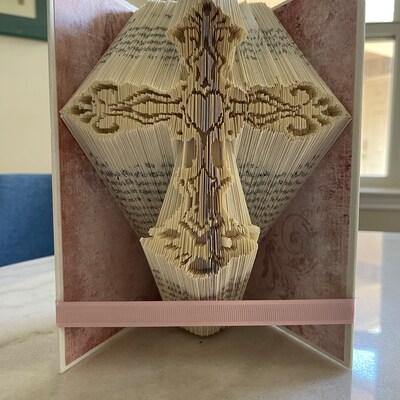 Ornate Cross Combination Book Folding Pattern - Etsy