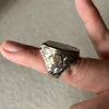 Archer Thumb Carved Silver Ring , Turkish Flag Motif Silver Thumb Ring ...