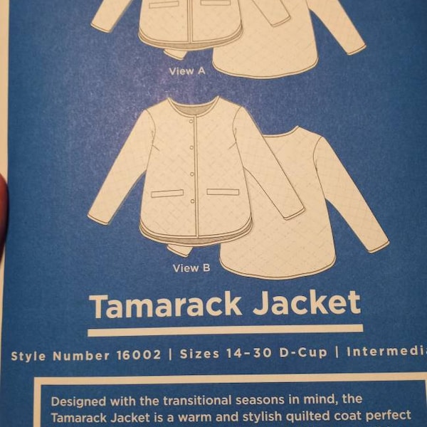 Tamarack Jacket Sewing Pattern by Grainline Studios Patterns | Plus ...