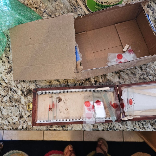 Dexter Blood Slide Box Mahogany - Etsy UK