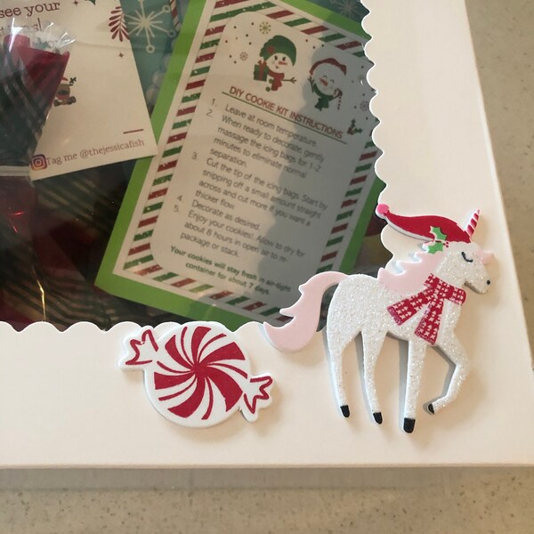 Printable Christmas DIY Cookie Kit Instructions Cards, Merry Christmas ...