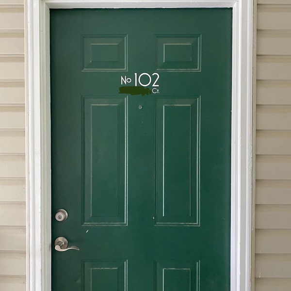 House Number Decal, Street Address Sticker, Personalized Door Number ...