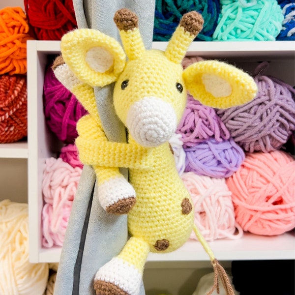 Crochet Pattern Teddy Bear Curtain Tieback, Bear With a White Nose and ...