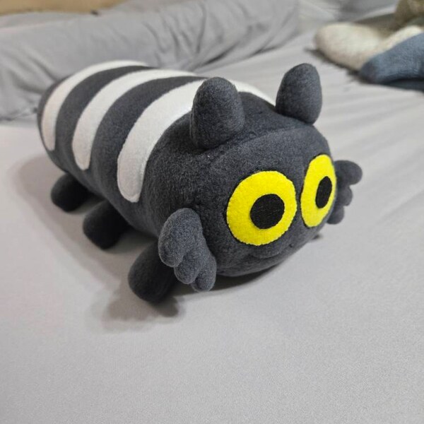 Rivulet Plushie, Blue Slugcat Plush, Handmade Stuffed Animal, 11.8 In ...