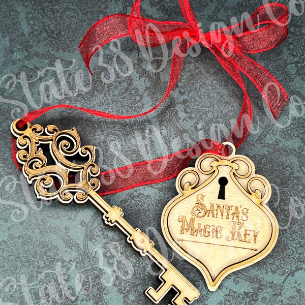Santa's Magic Christmas Eve Key / Digital Laser Cut SVG File ...