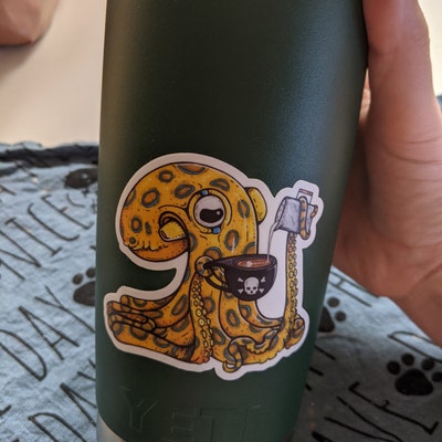 Octobaristas Octopus Coffee Sticker Set Sheet, Barista Trendy Gift for ...