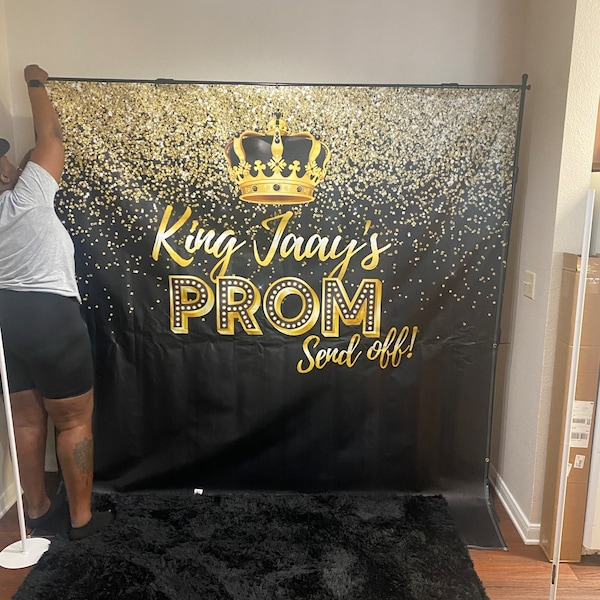 Prom Backdrop Banner, Senior Prom Step and Repeat, Prom Party Backdrop ...