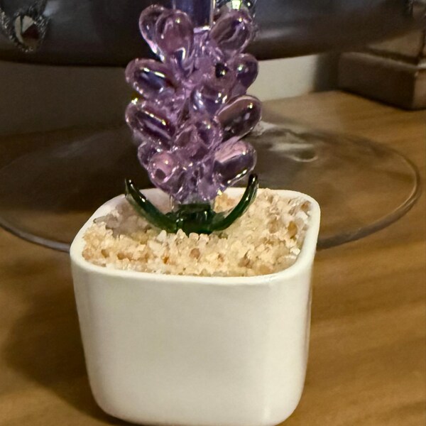 Mini Glass Flower Bouquet Set- Birth Month Flower Bouquet,mini Flower ...