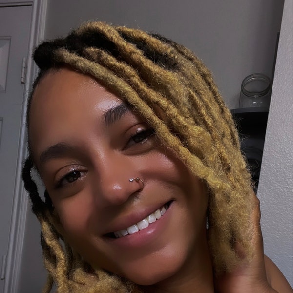 Intaloc Curly Tips Dreadloc Extensions 100% Human Hair Interlocked Locs ...