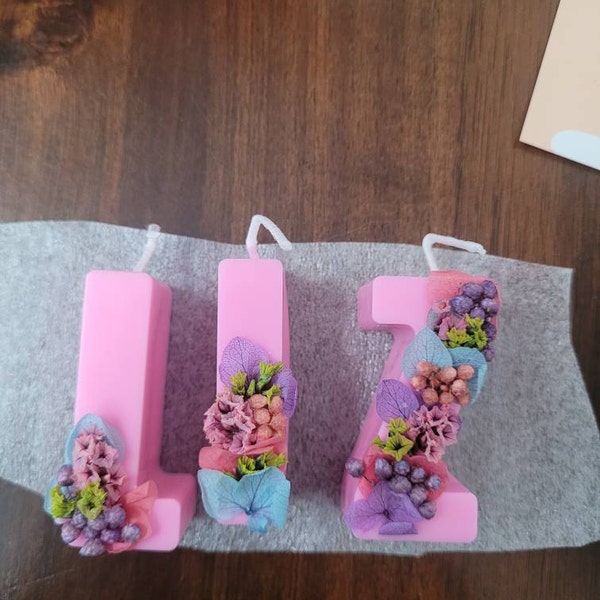 Customized Birthday Candles. Letters Candles. Unique Name Candles ...