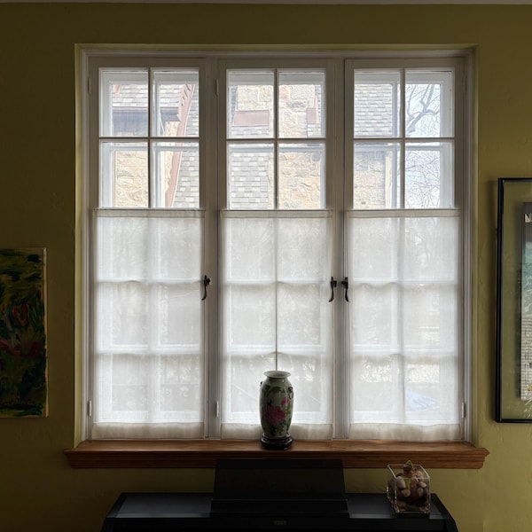 Cotton Muslin Blind, Flat Curtain, Egyptian Cotton, Max Length 120cm - Etsy