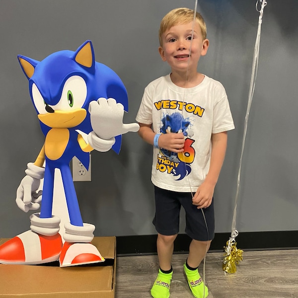 Sonic Cut Outs Custom Characters Party Props Cutouts Custom Party