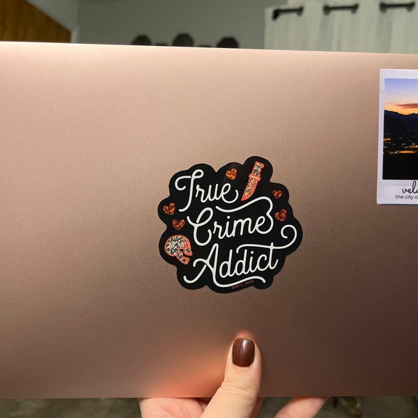 True Crime Addict Vinyl Stickers - Etsy