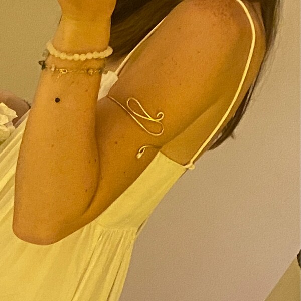 Custom Crystal Chain Arm Cuff | Arm Cuff | Armlet | Bracelet | Bohemian ...