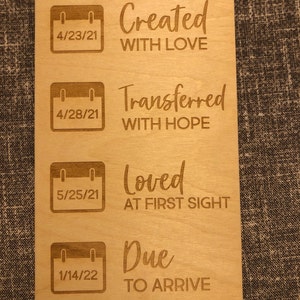 IVF Announcement Sign Our IVF Miracle Keepsake Infertility | Etsy