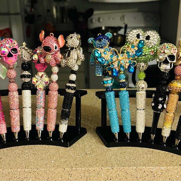 Sparkly Rhinestone Beadable Diy Pens Many Colors To Choose From Etsy