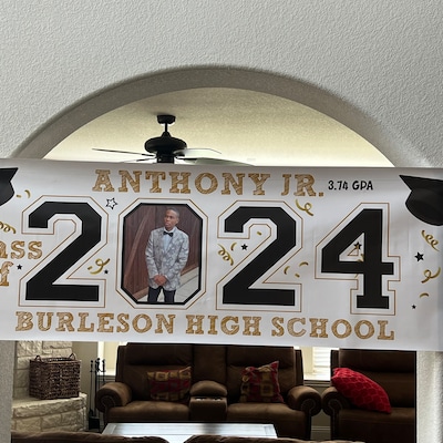 Personalized Graduation Banner Graduation Party Decorations ...