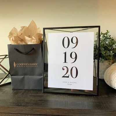 Custom Date Print, With Personalised Special Date, Name and Location ...