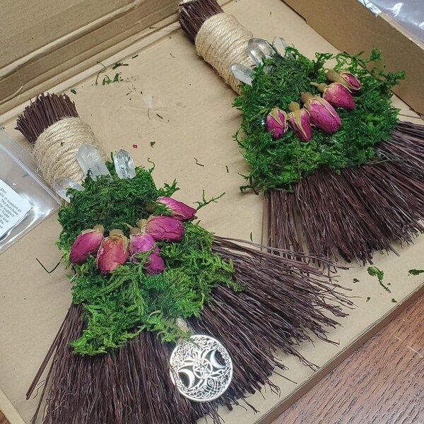 Altar Besom, Witches Besom, Witch Broom, Altar Broom, Cinnamon Broom ...