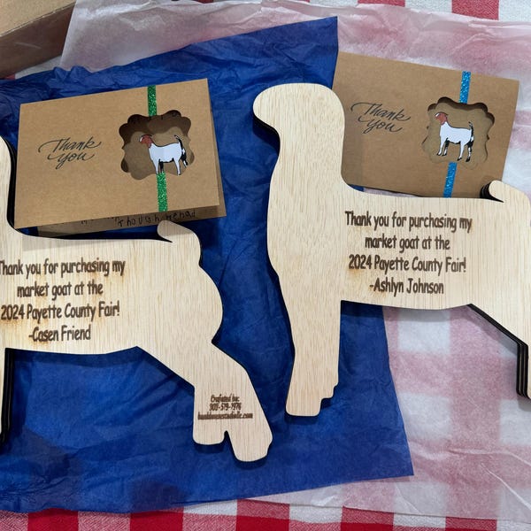 Show Market Lamb Thank You Gift, Sponsor, Buyer, 4H, Ram, Wether, Ewe ...
