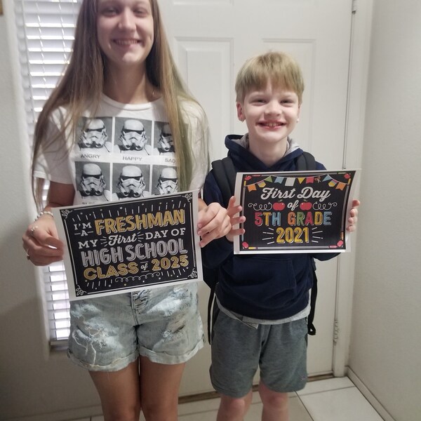 First Day of High School Sign First Day of 9th Grader Sign First Day of ...