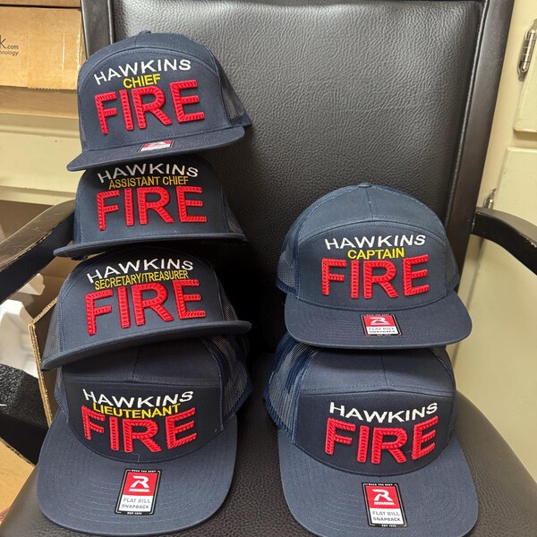 Custom Fire Department Shield Hat, Firefighter Hat, Fire Station Hat ...