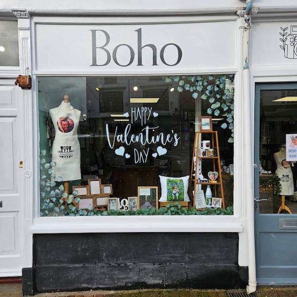 2x Wild Flower Shop Window Decal Corners for Business and Retail ...