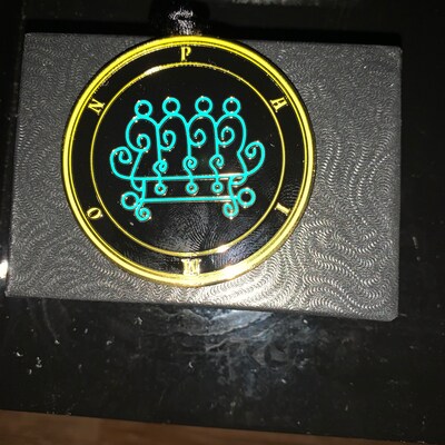 Paimon Sigil Necklace // Ars Goetia Demon Seal // Lesser Key of Solomon ...
