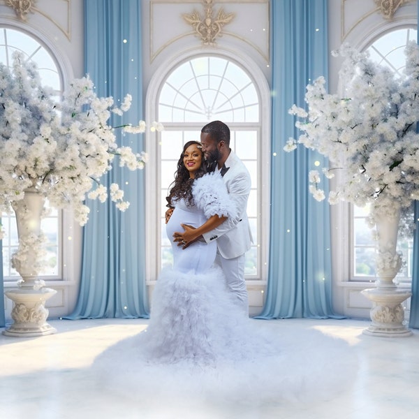 Maternity Backdrop Overlay, Fine Art Textures, White Pram Backdrop ...