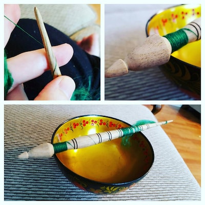 Original Russian Orenburg Spindle. Support Spindle. Siberian Spindle ...