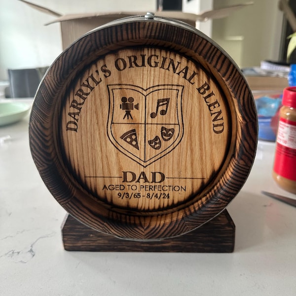 Whiskey Barrel Card Holder,wine Barrel Card Box, Personalized Whiskey ...