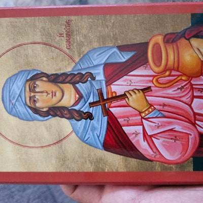 ORTHODOX ICON of St. ITA - Etsy