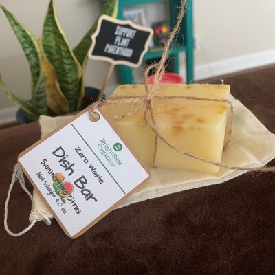 Zero Waste Dish Bar Eco Friendly Dish Soap Vegan Dish Soap Organic ...