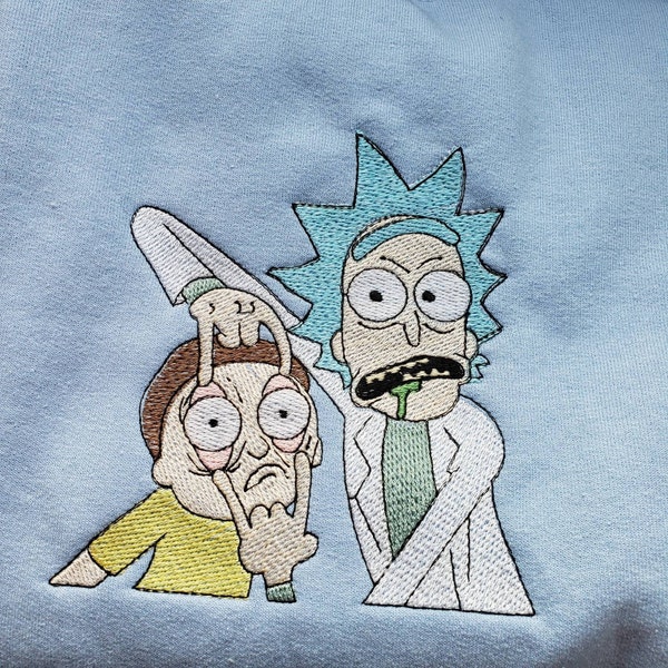 Rick&morty - Embroidery Digital Design - Etsy