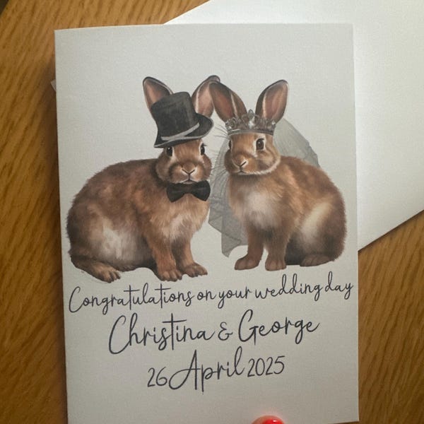 Tractor Wedding Card Personalised Bride Groom Farmer - Etsy