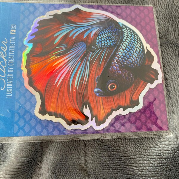 Bumblebee Double Tail Betta Fish Pin, Gift for Betta Fish Lover ...