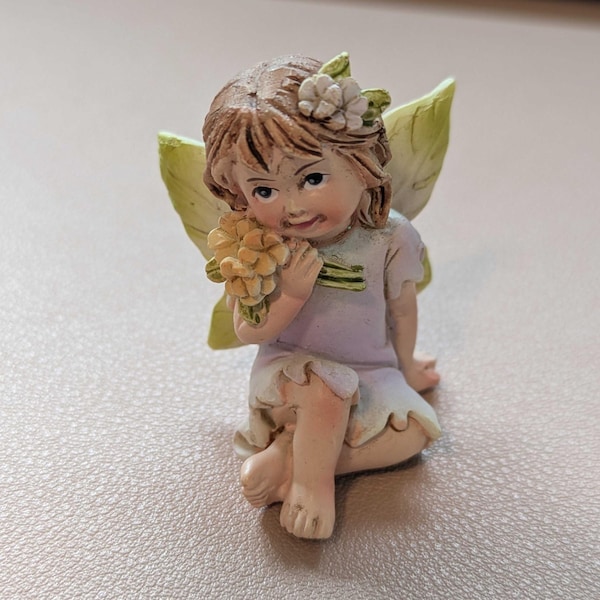 Easter Fairy Figurine W/ Daffodil Bouquet ~ Spring Fairy Garden ...
